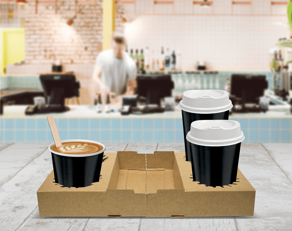 4-Cup Standard Carry Trays - Castaway® Shop