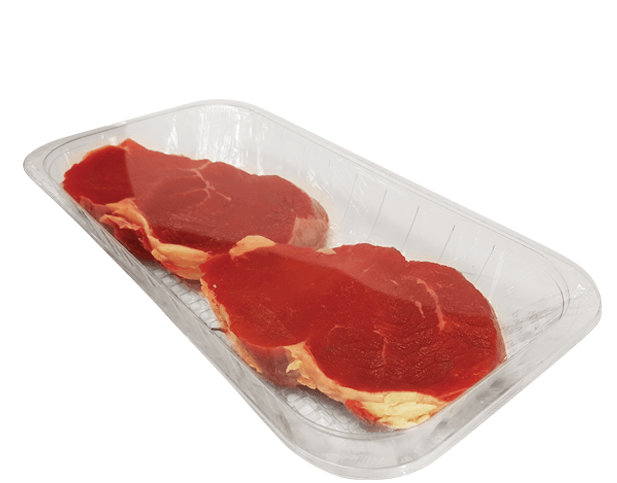 Aqua Cell® Recyclable Plastic Meat Tray 115 | Castaway® Food Packaging