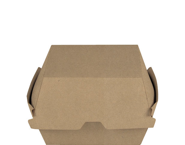 Burger Box Packaging Container (Large Brown Kraft) | Castaway® Food ...