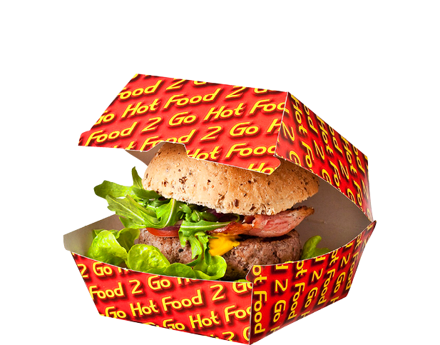 Burger Box (Large Hot Food 2 Go™) | Castaway® Food Packaging