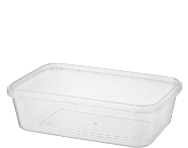 Locksafe® Rectangular Tamper Evident Plastic Containers (750 ml) | Castaway® Food Packaging