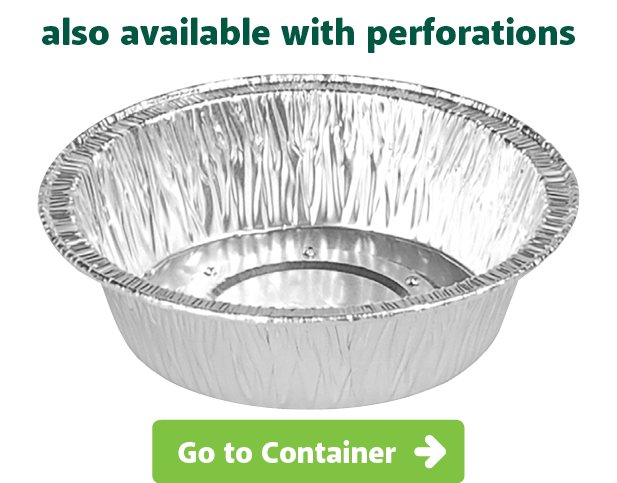 Non-perforated Round Foil Trays (Small Pie Shallow Container ...