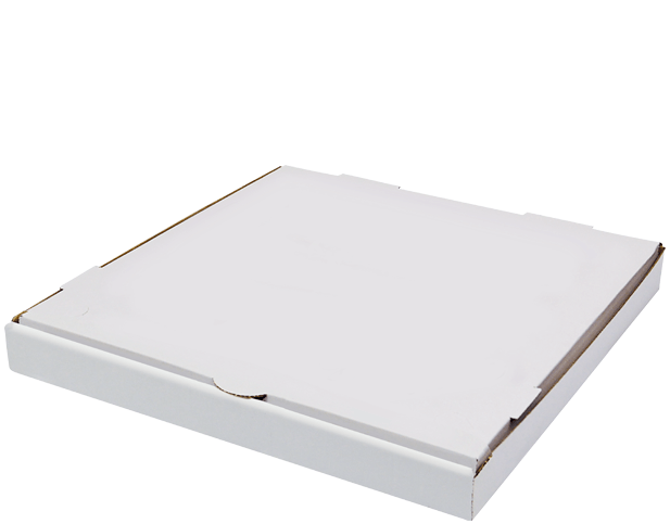 Castaway Pizza Boxes 15" Corrugated Card 380x380x40mm White