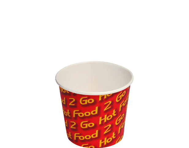 Hot Food 2 Go Small Chip Cup 8oz 225g | 87x75mm