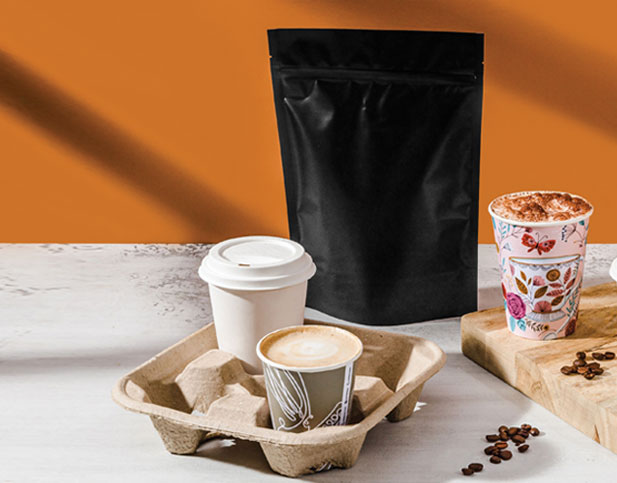 1kg Stand-Up Coffee Pouch | Matte White - Castaway® Food Packaging Shop