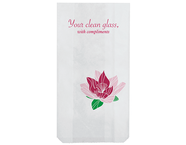 Hotel Glass Paper Bags with 'Floral' Print | Castaway® Food Packaging