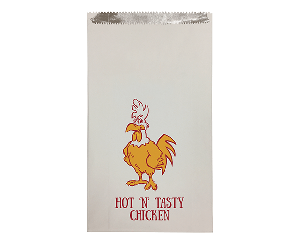 Foil Lined Paper Bags (Large with 'Hot 'N' Tasty Chicken' Print ...