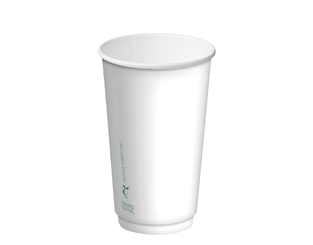 EnviroCup Combo Double Wall Aqueous 16oz 86mmØ White - Castaway® Shop