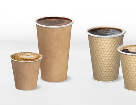 Brown PE lined Takeaway Coffee Cups - Castaway® Shop