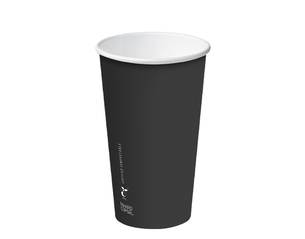 EnviroCup Combo Single Wall Aqueous 16oz 86mmØ Black - Castaway® Shop