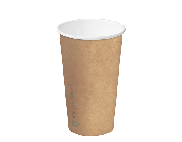 EnviroCup Combo Single Wall Aqueous 16oz 86mmØ Brown - Castaway® Shop