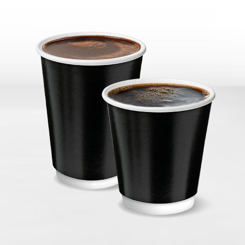Black PE lined Takeaway Coffee Cups - Castaway® Shop