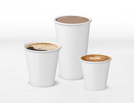 White PE lined Cups Takeaway Coffee - Castaway® Shop